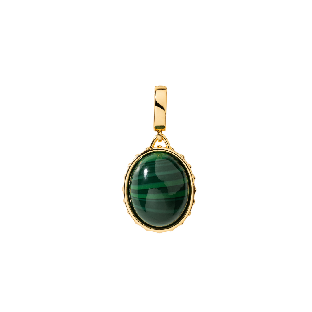 GREEN GLOW GEM CHARM – Malandra Jewelry