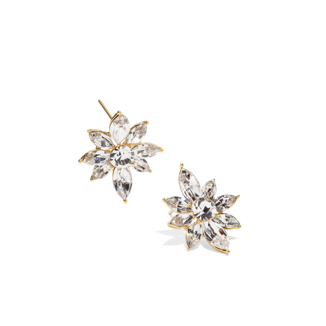 CRYSTAL BLOOM SPARK EARRINGS – Malandra Jewelry