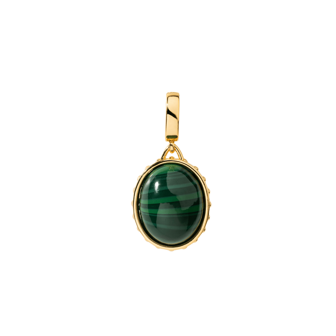 GREEN GEM CHARM – Malandra Jewelry