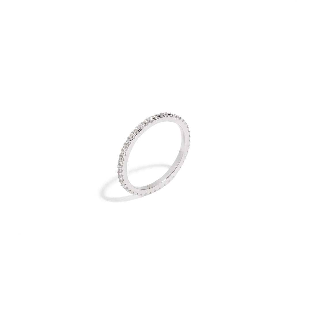 SILVER GLIMMER SERENA RING – Malandra Jewelry