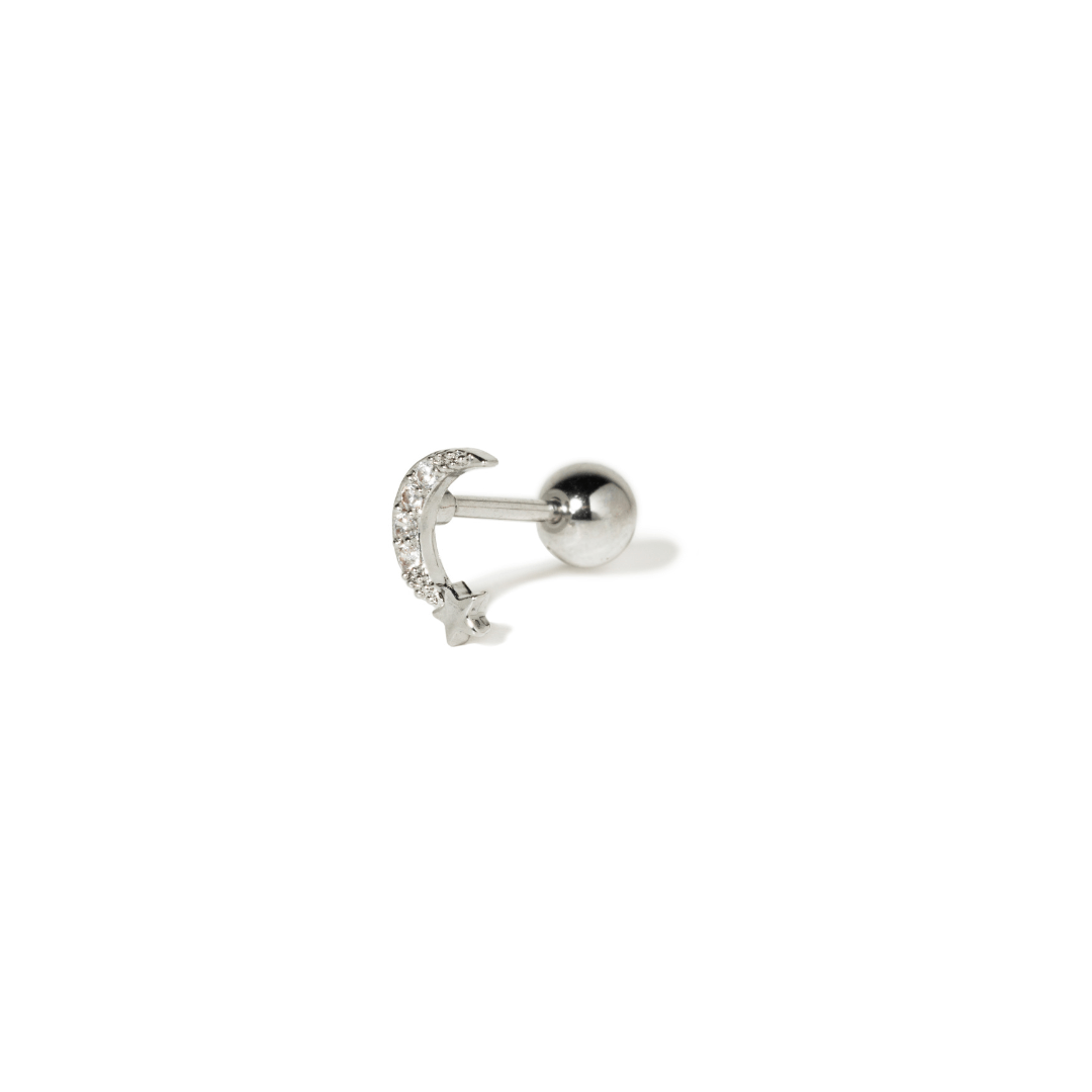 SILVER NIGHT PIERCING – Malandra Jewelry