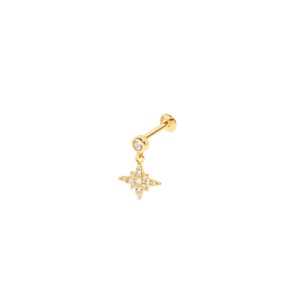 STARLIGHT GOLDEN PIERCING - Malandra Jewelry
