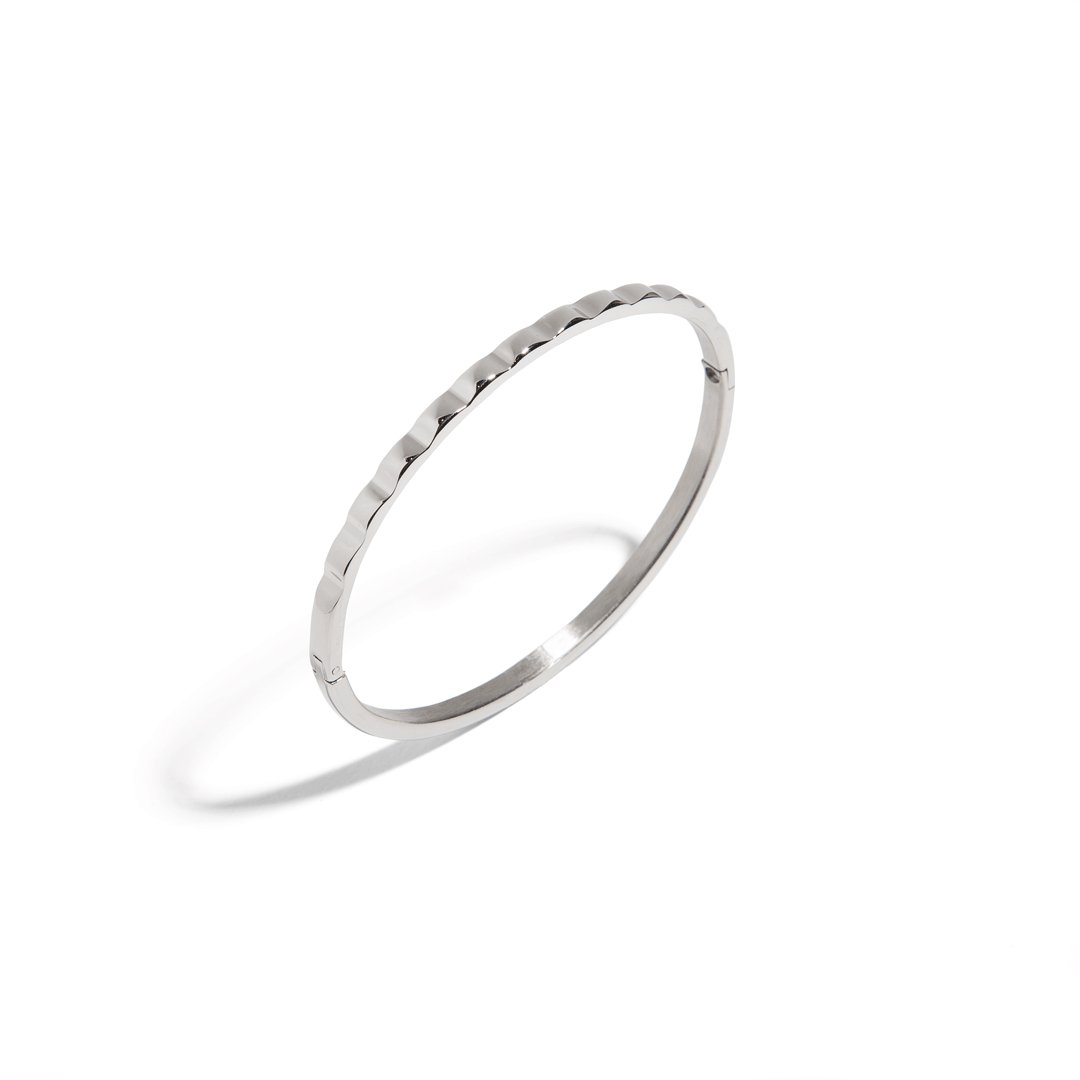 CURVS SILVER BRACELET – Malandra Jewelry