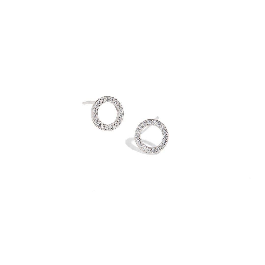 ESSENTIAL SILVER SPARK STUDS – Malandra Jewelry