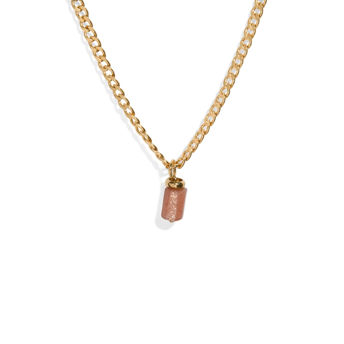 SUNSTONE V AURA NECKLACE – Malandra Jewelry